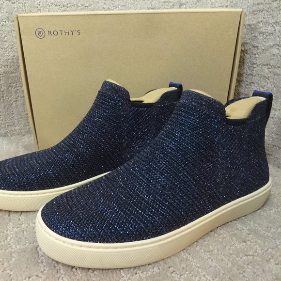 Rothy's | Shoes | Rothys The Chelsea Metallic Lattice Stich Ankle Boots ...